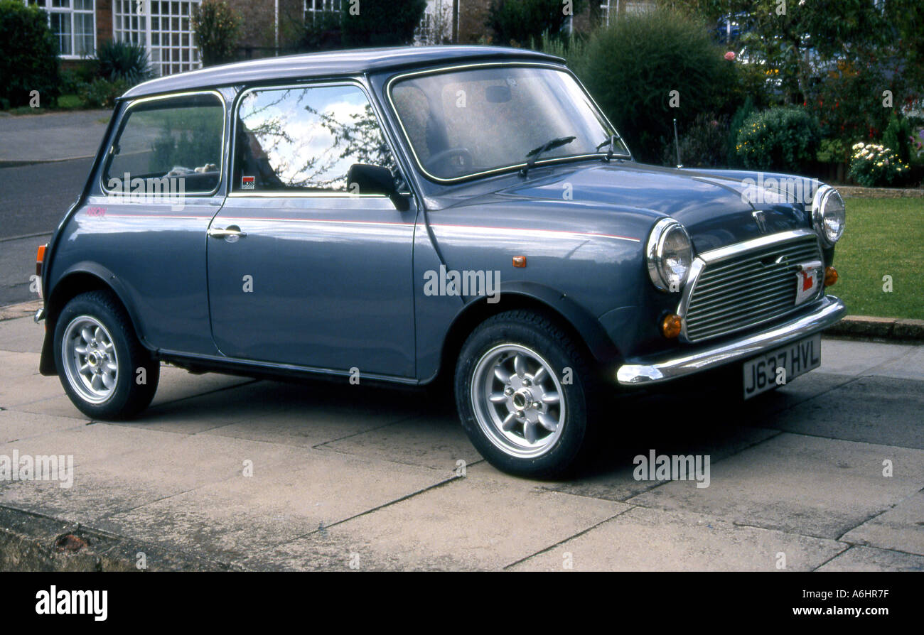 Mini Neon a special edition model of the classic Mini Stock Photo - Alamy