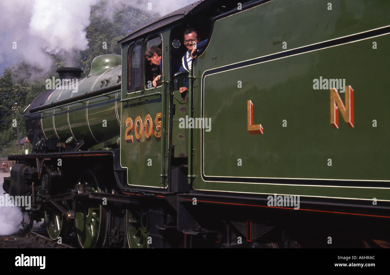 Large steam locomotive ready to operate on a preserved railway line ...