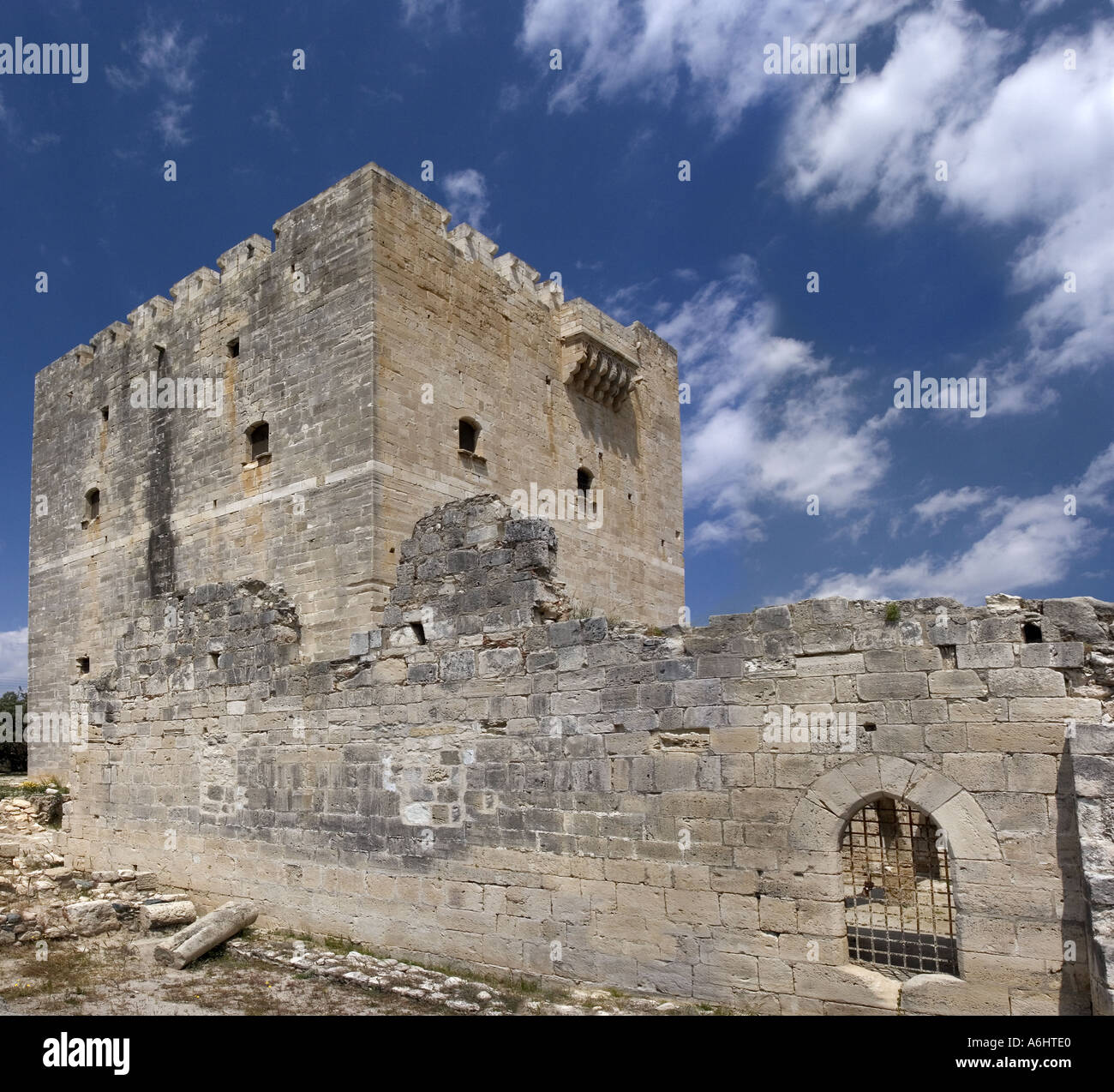 Kolossi Medieval Castle in Kolossi, near Limassol, Cyprus Stock Photo ...