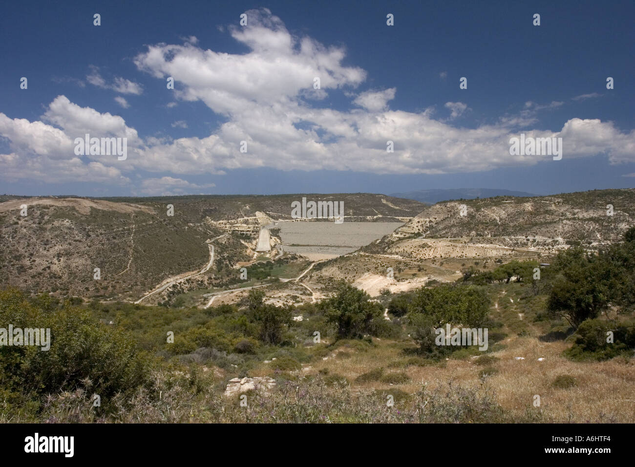 Kouris Dam in Cyprus Stock Photo - Alamy