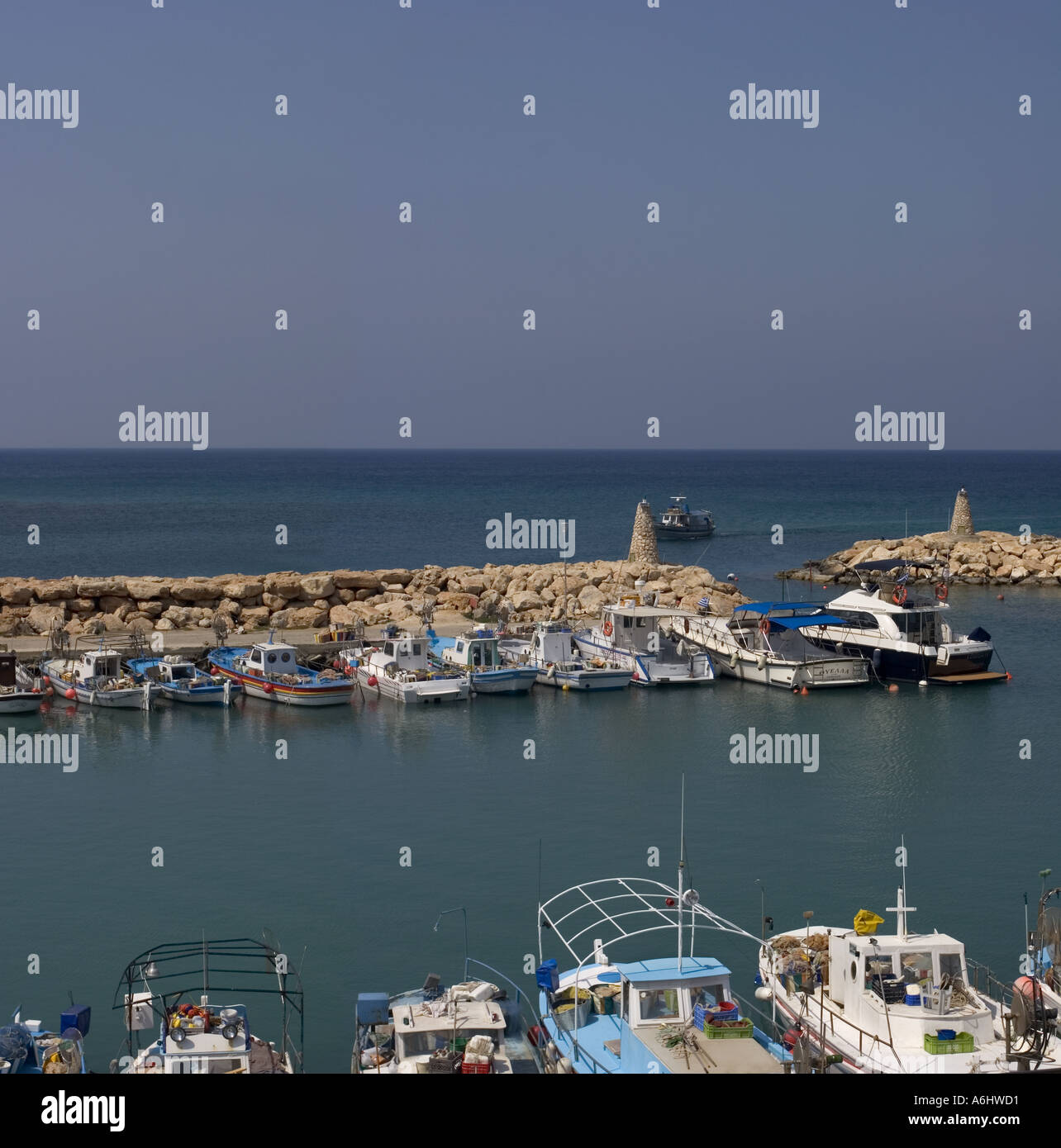 Protaras harbour cyprus hi-res stock photography and images - Alamy