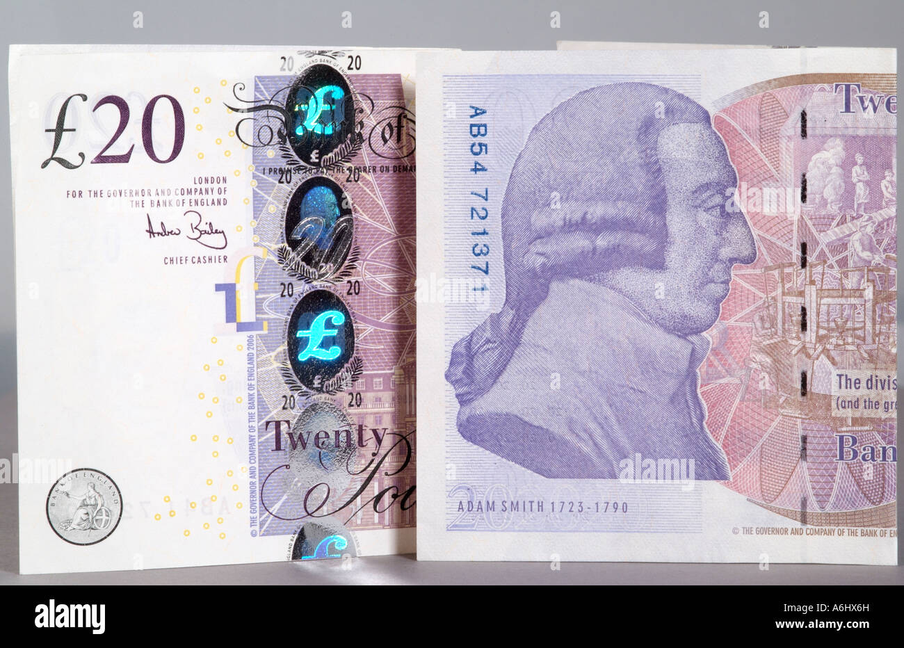 Twenty pound note adam smith hi-res stock photography and images - Alamy