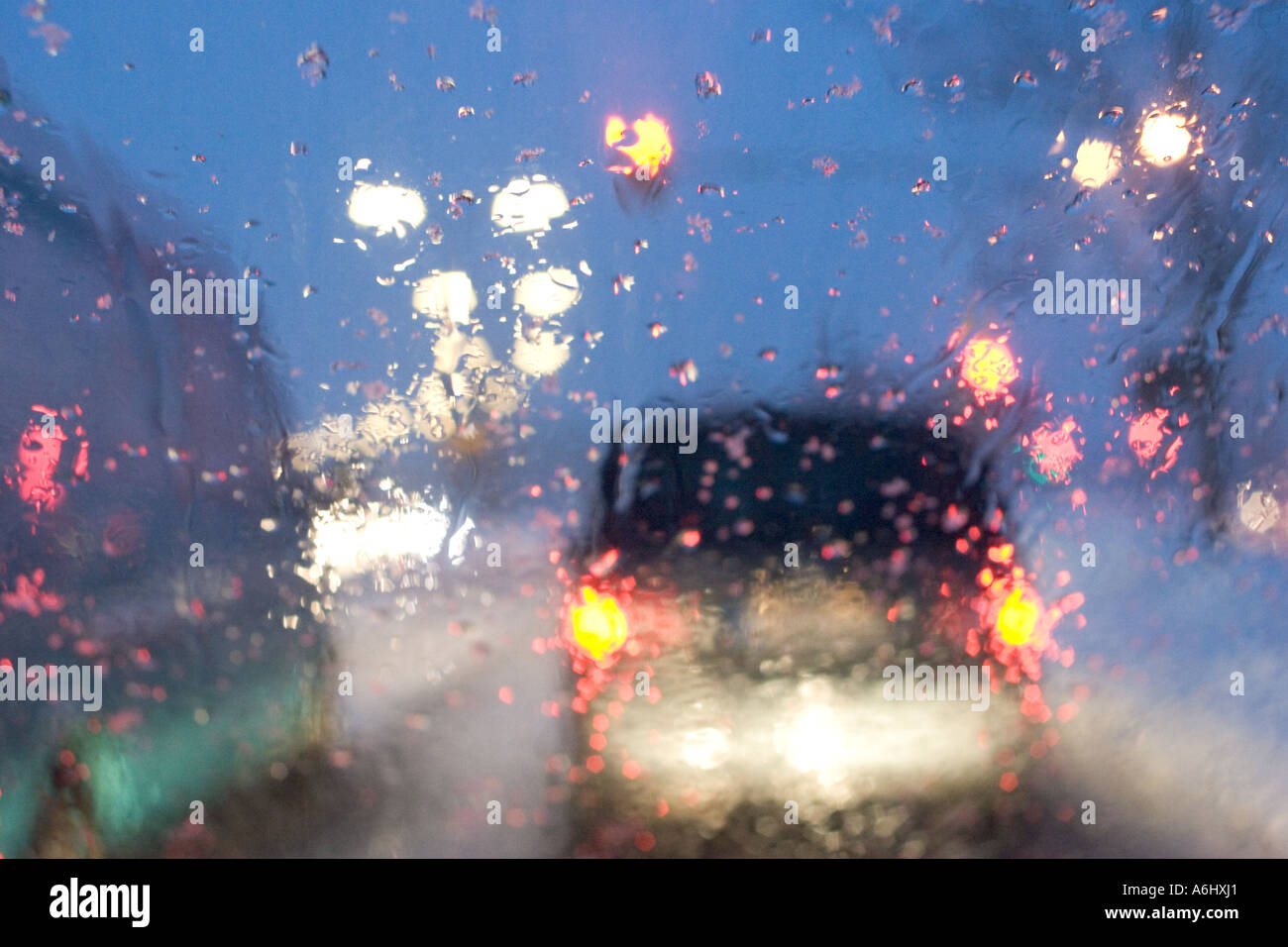 Munich Bavaria Germany after a blizzard low visibility through ...