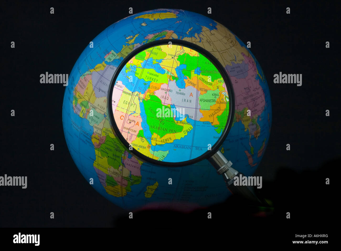 Map of the middle east hi-res stock photography and images - Alamy