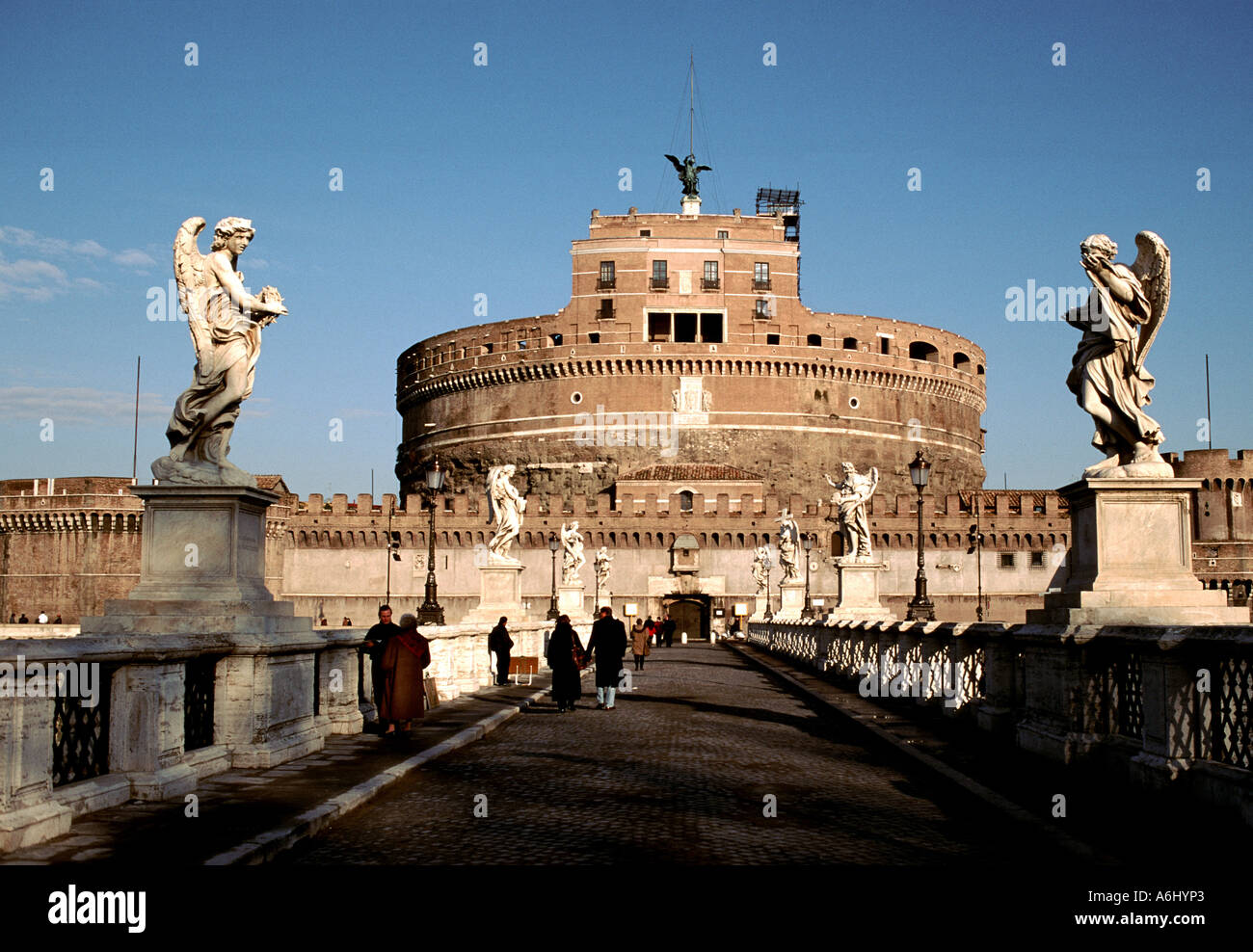 Italy Rome St Auge Castle Stock Photo - Alamy