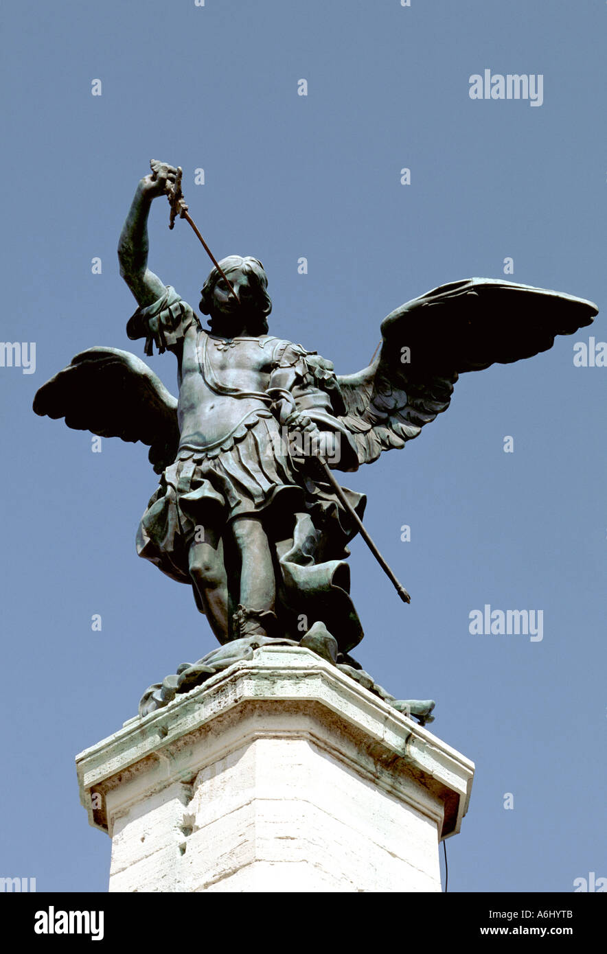 Italy Rome St Ange Castle Angel Stock Photo - Alamy
