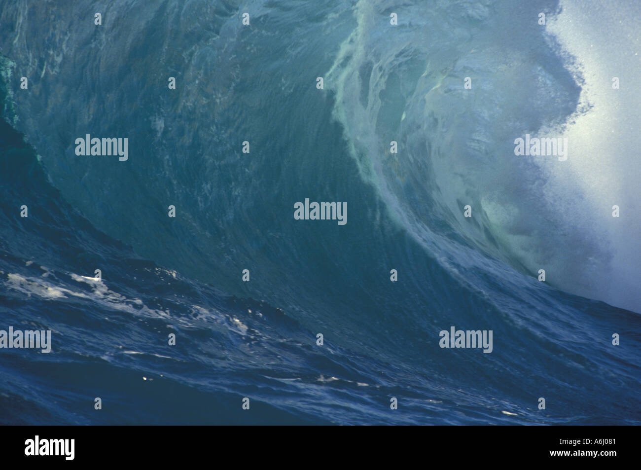 Huge Cresting Wave Stock Photo - Alamy