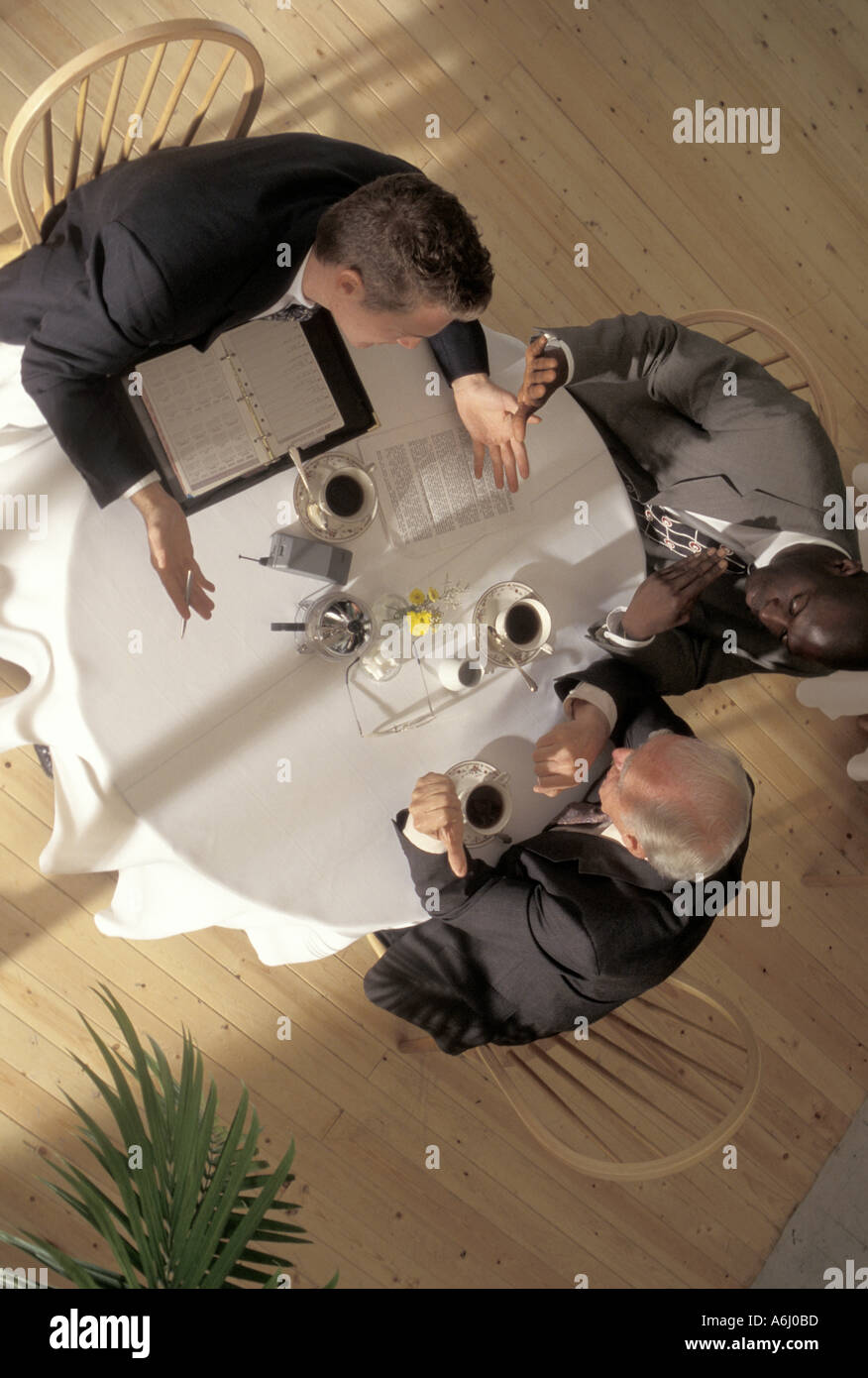 Business Meeting at Restaurant Stock Photo - Alamy