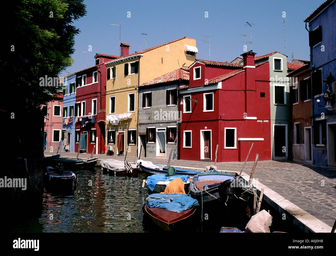 Italy Venice Burano Stock Photo - Alamy