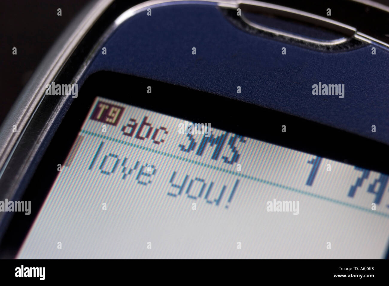 Cellphone display, I love you Stock Photo - Alamy