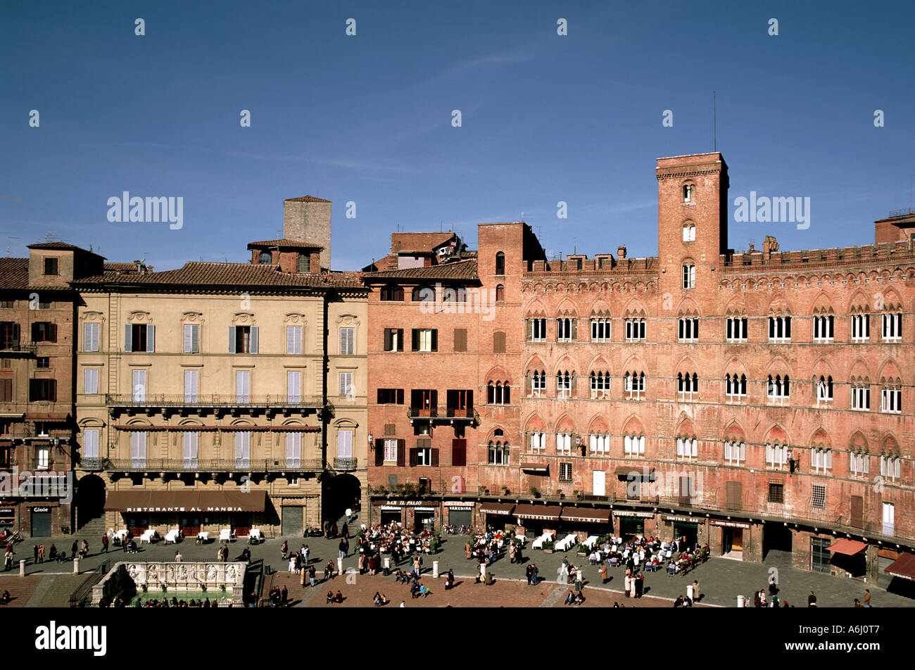 Italy Siena Piazza del Campo Stock Photo - Alamy
