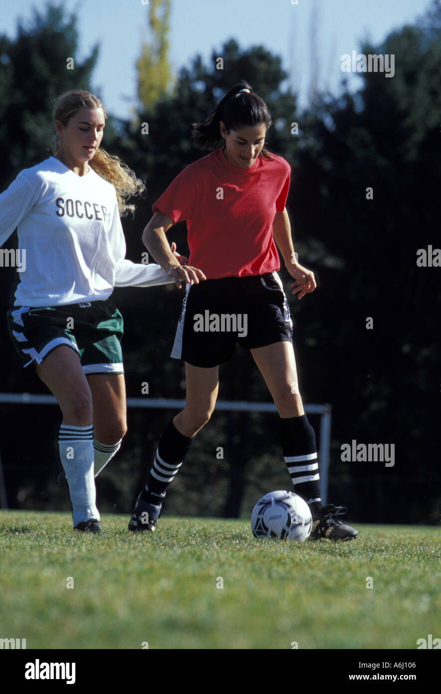 Women Playing Soccer Stock Photo - Alamy