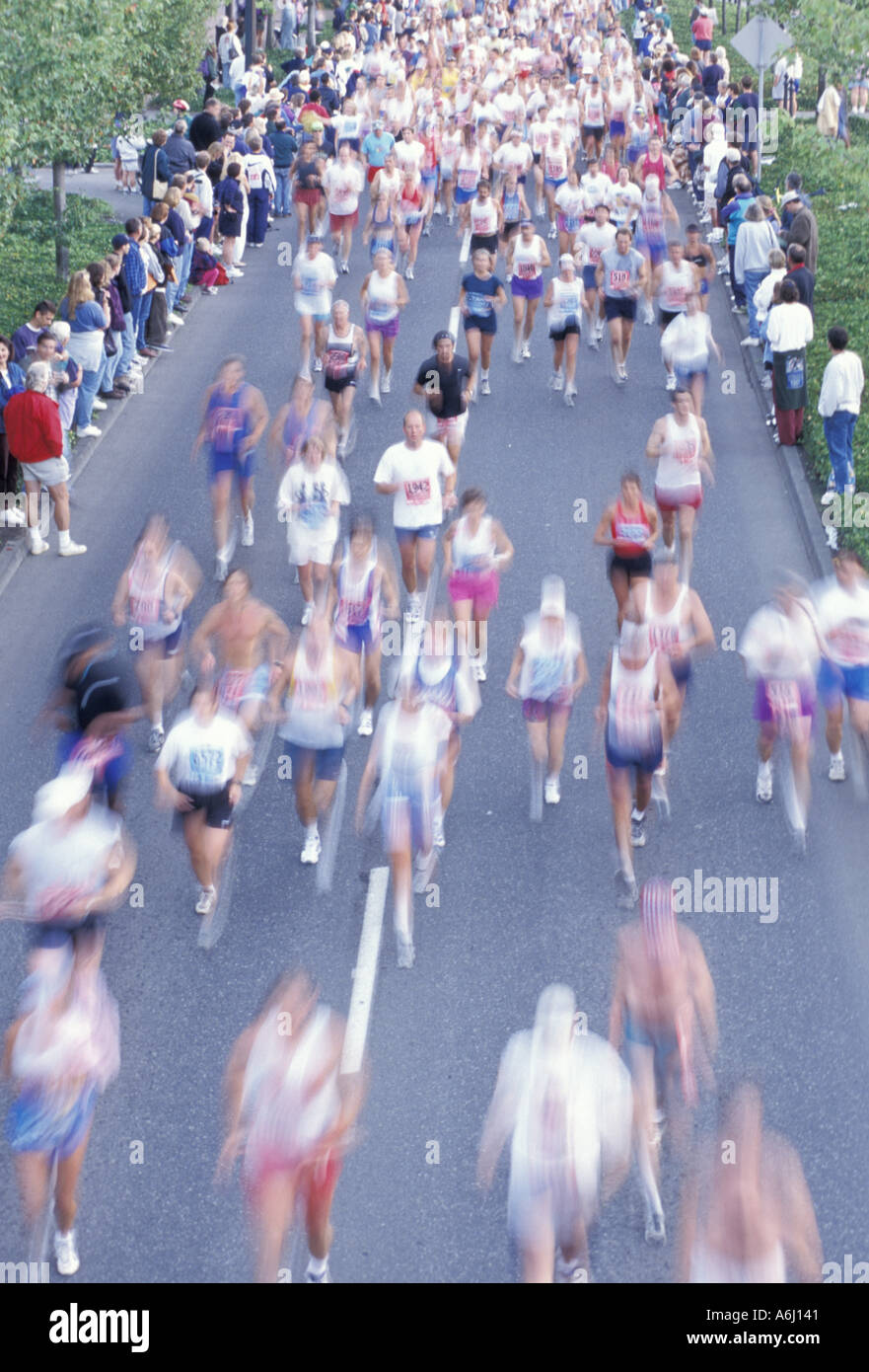 People Running a Marathon Stock Photo - Alamy