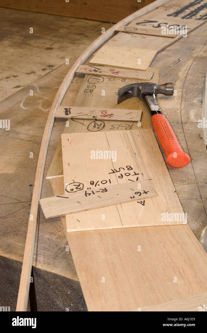 Construction Markings on Wood Stock Photo - Alamy