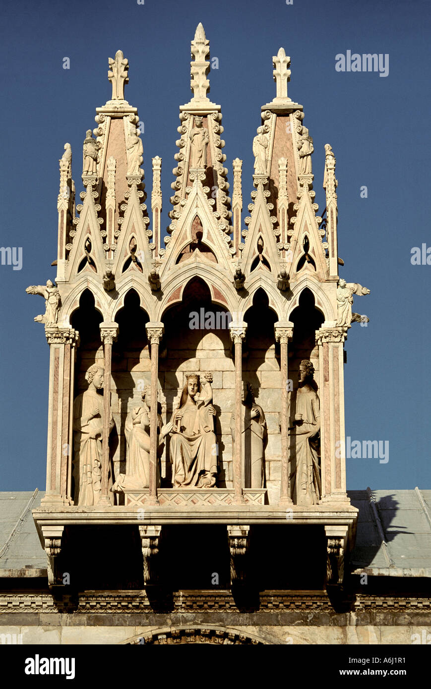 Italy Tuscany Pisa Composanto Tabernacle of Giovanni Pisano Stock Photo ...