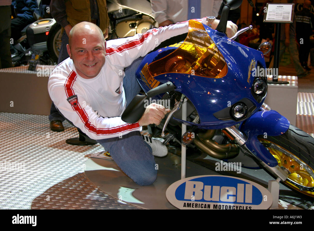 Two man on motor bike hi-res stock photography and images - Alamy