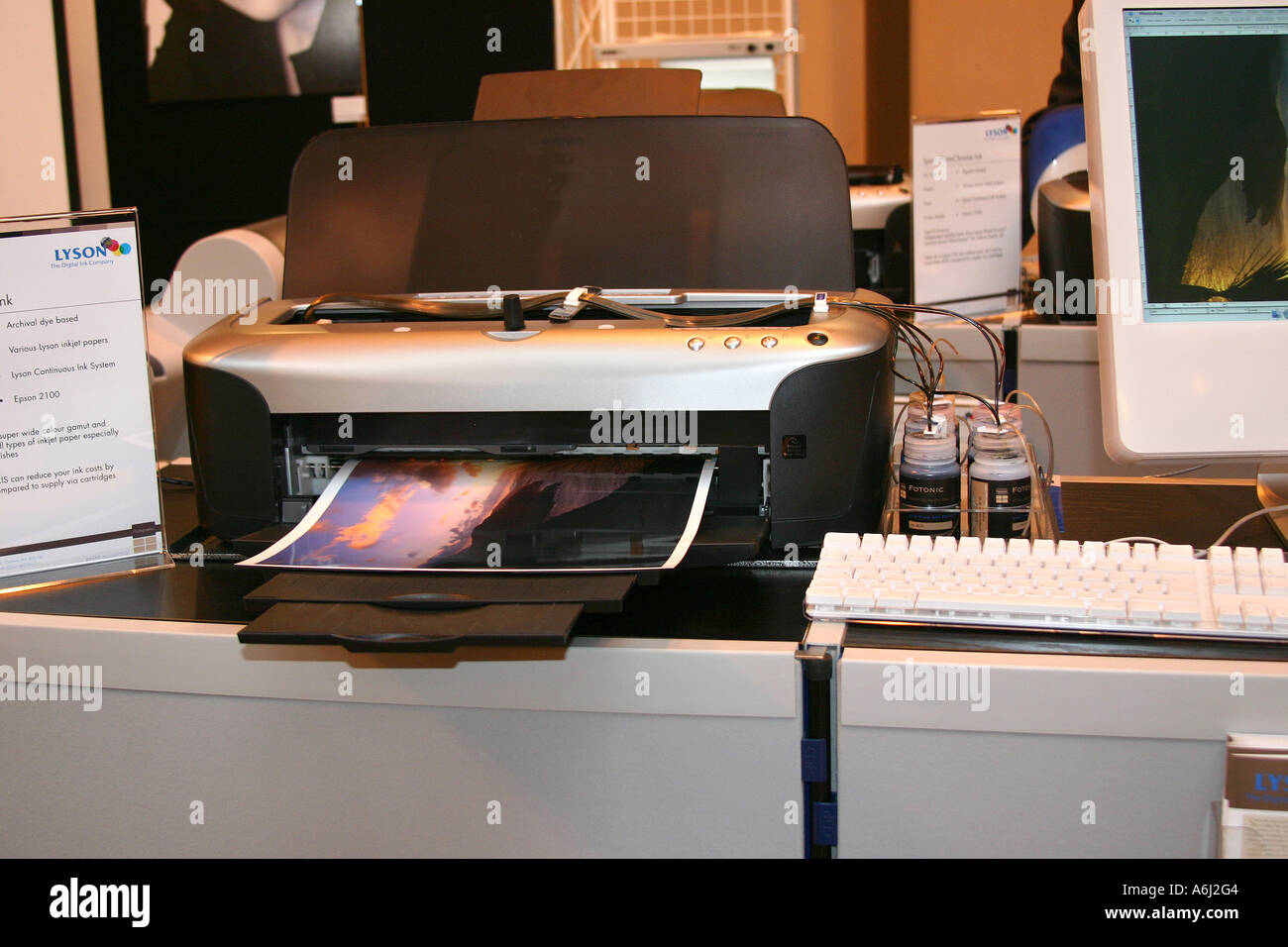 Lyson inkjet printer third party bulk ink supply system Stock Photo - Alamy