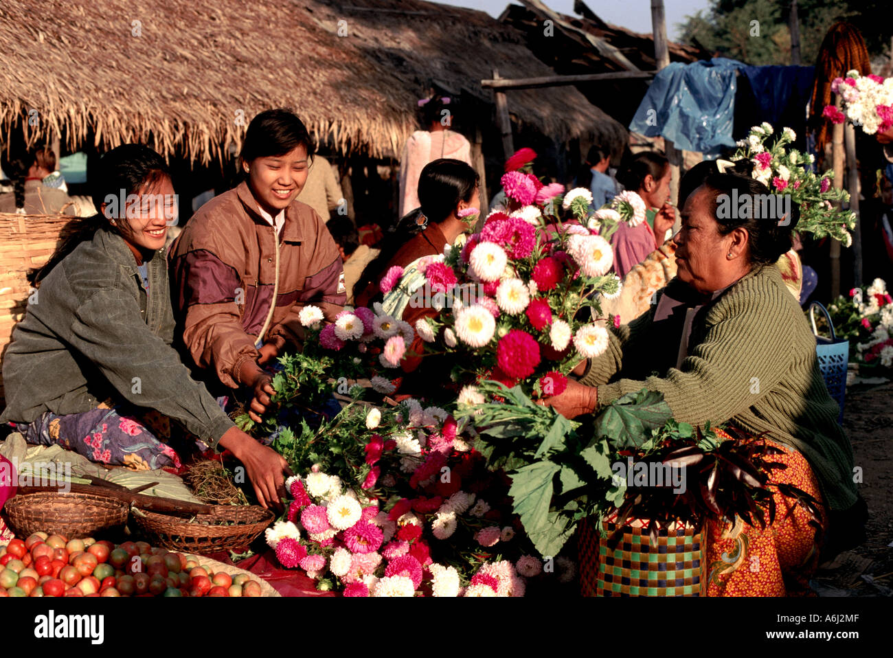 Myanmar Inle Lake Mang Thawk Market Stock Photo - Alamy