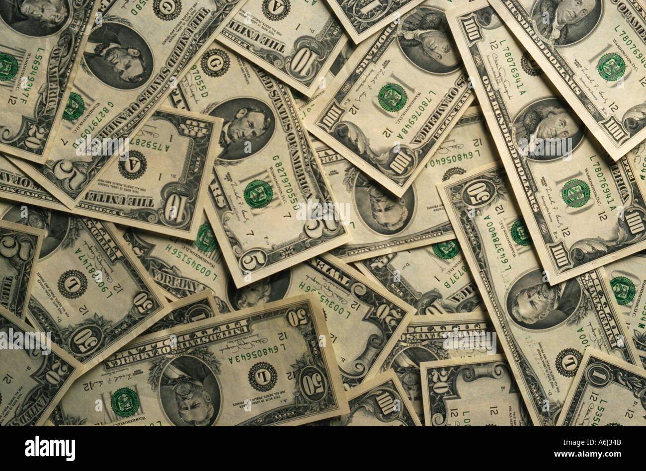 Old Style USA Currency Stock Photo - Alamy
