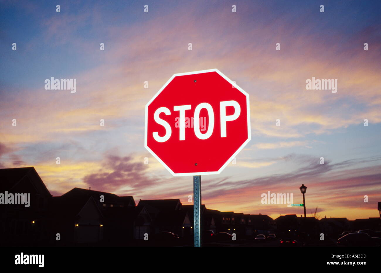 Street Sign in Neighborhood Stock Photo - Alamy