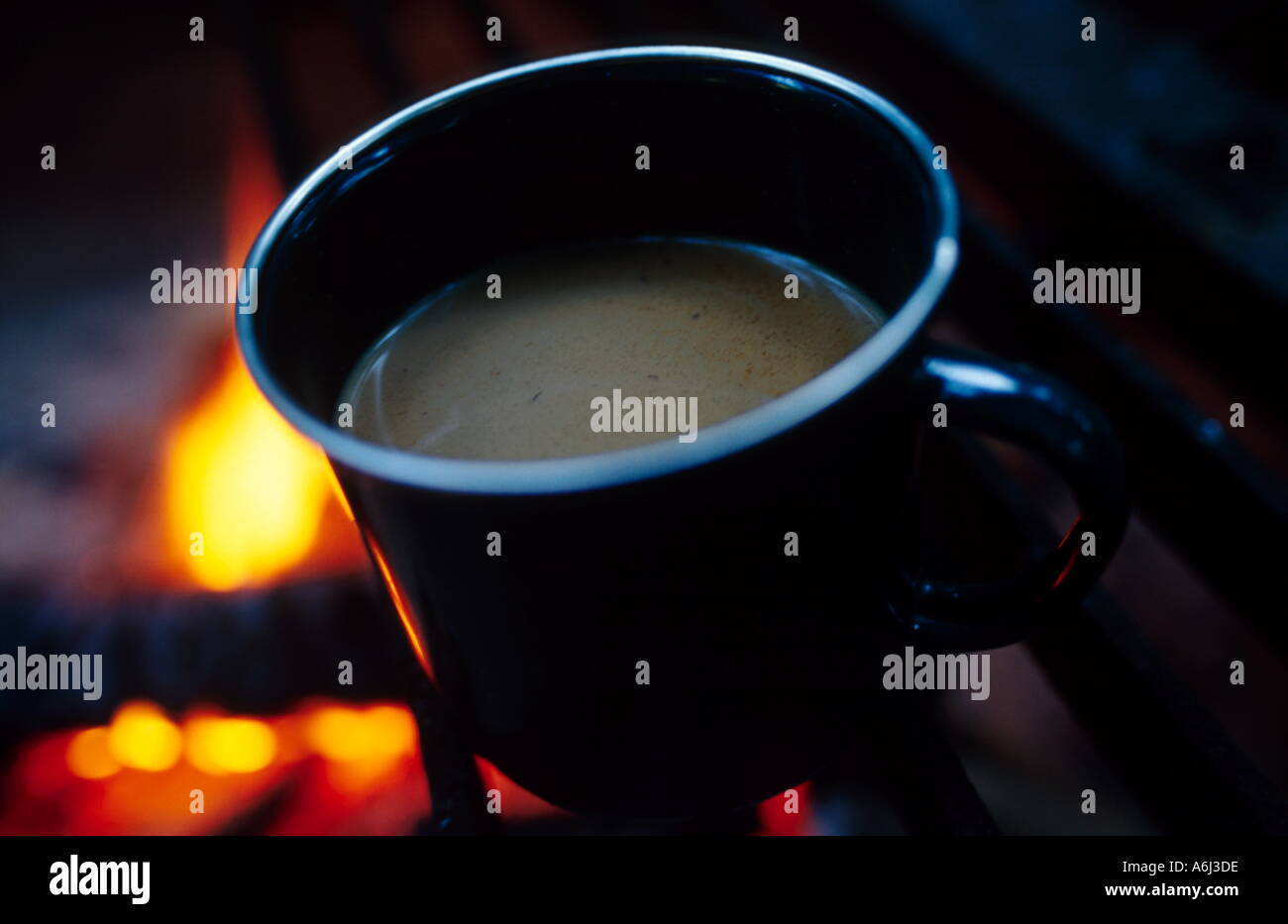 Coffee by the Campfire Stock Photo - Alamy