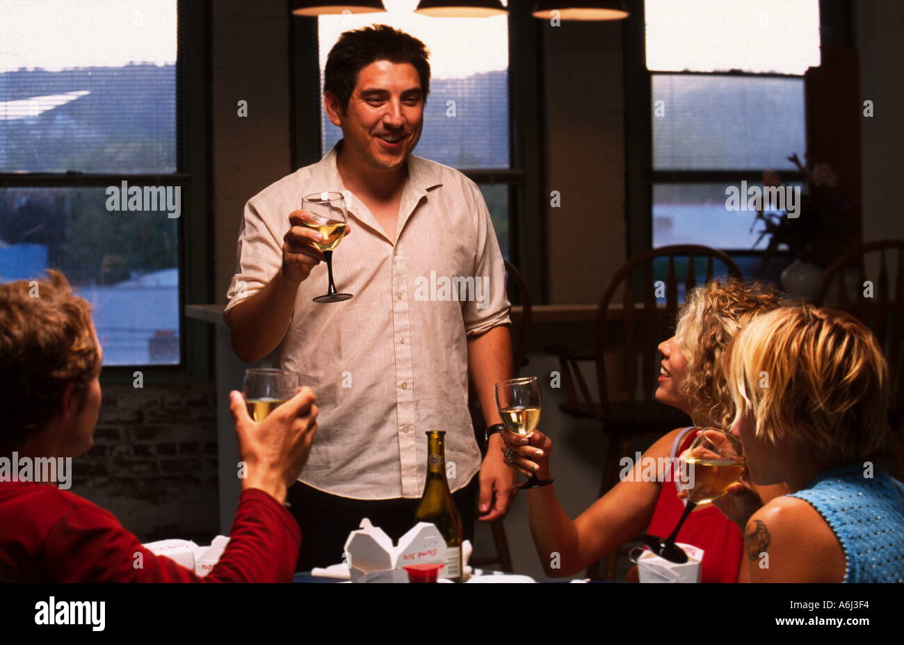 Proposing a toast hi-res stock photography and images - Alamy