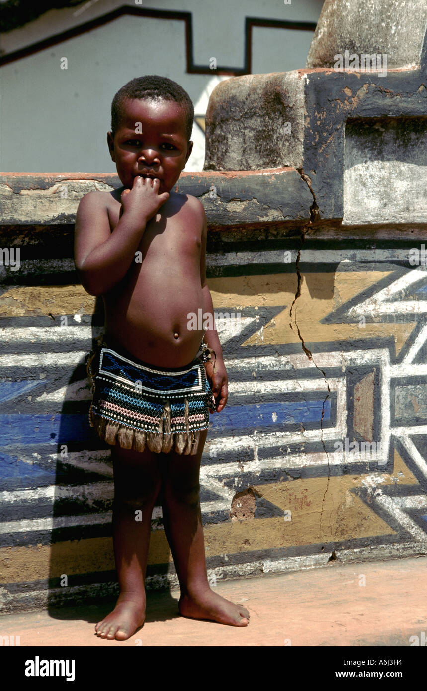 South Africa Botshabelo Ndebele Village Stock Photo - Alamy