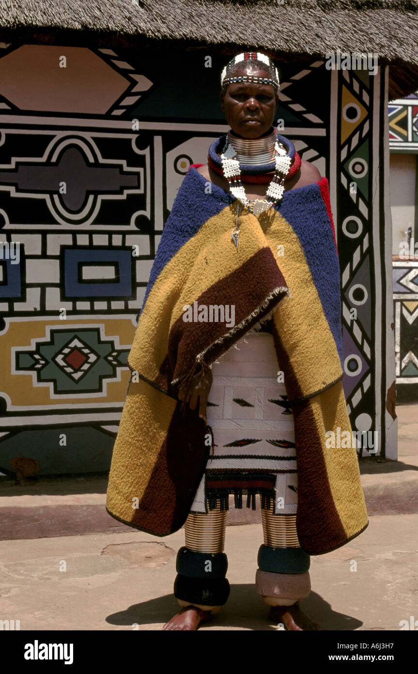 South Africa Botshabelo Ndebele Village Stock Photo - Alamy