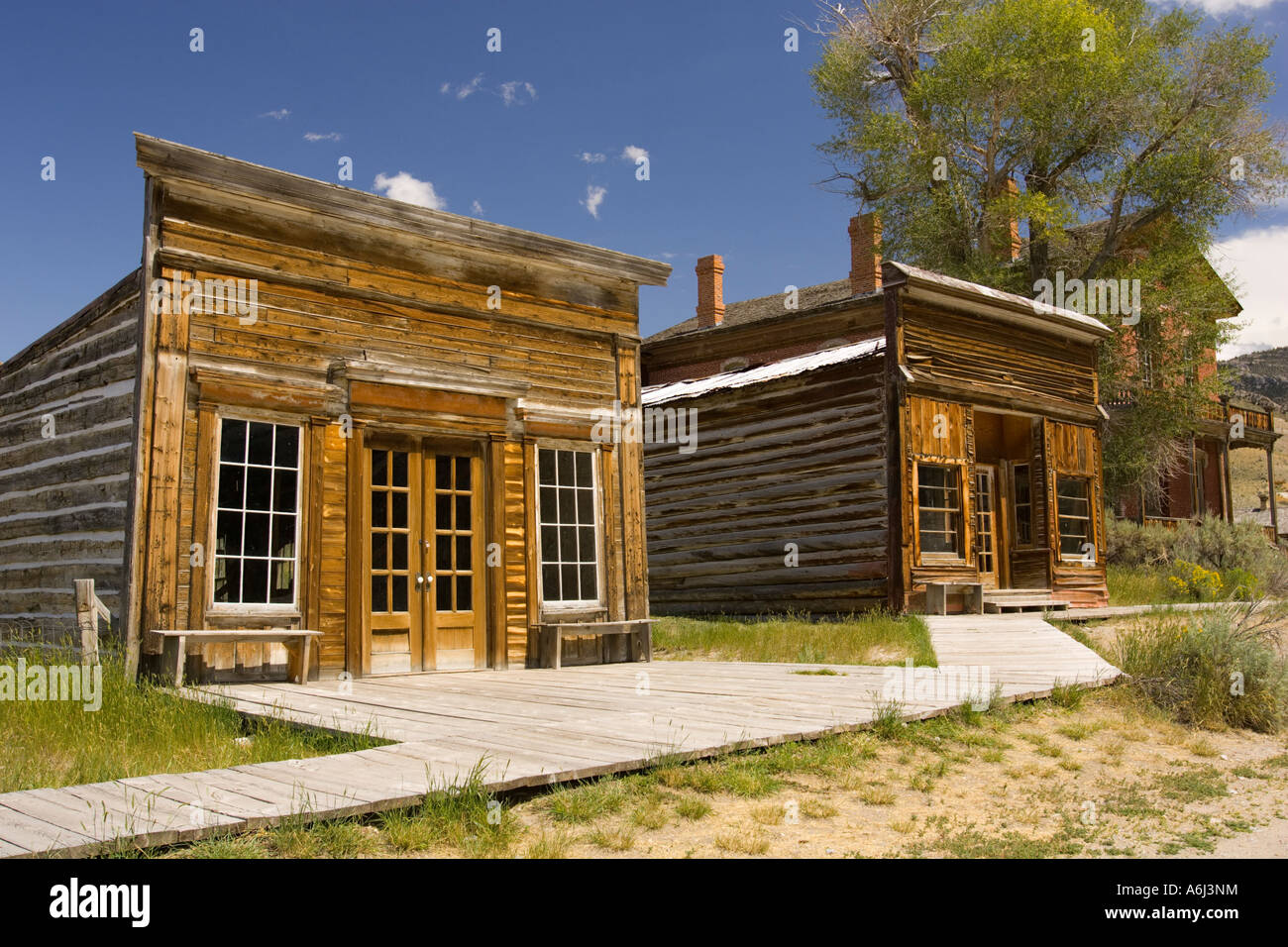 BANNACK MONTANA USA Ghost town in old gold mining settlement Bannack ...