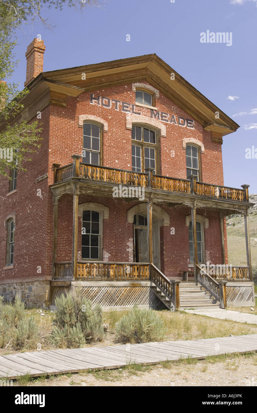 BANNACK MONTANA USA Ghost town in old gold mining settlement Bannack ...