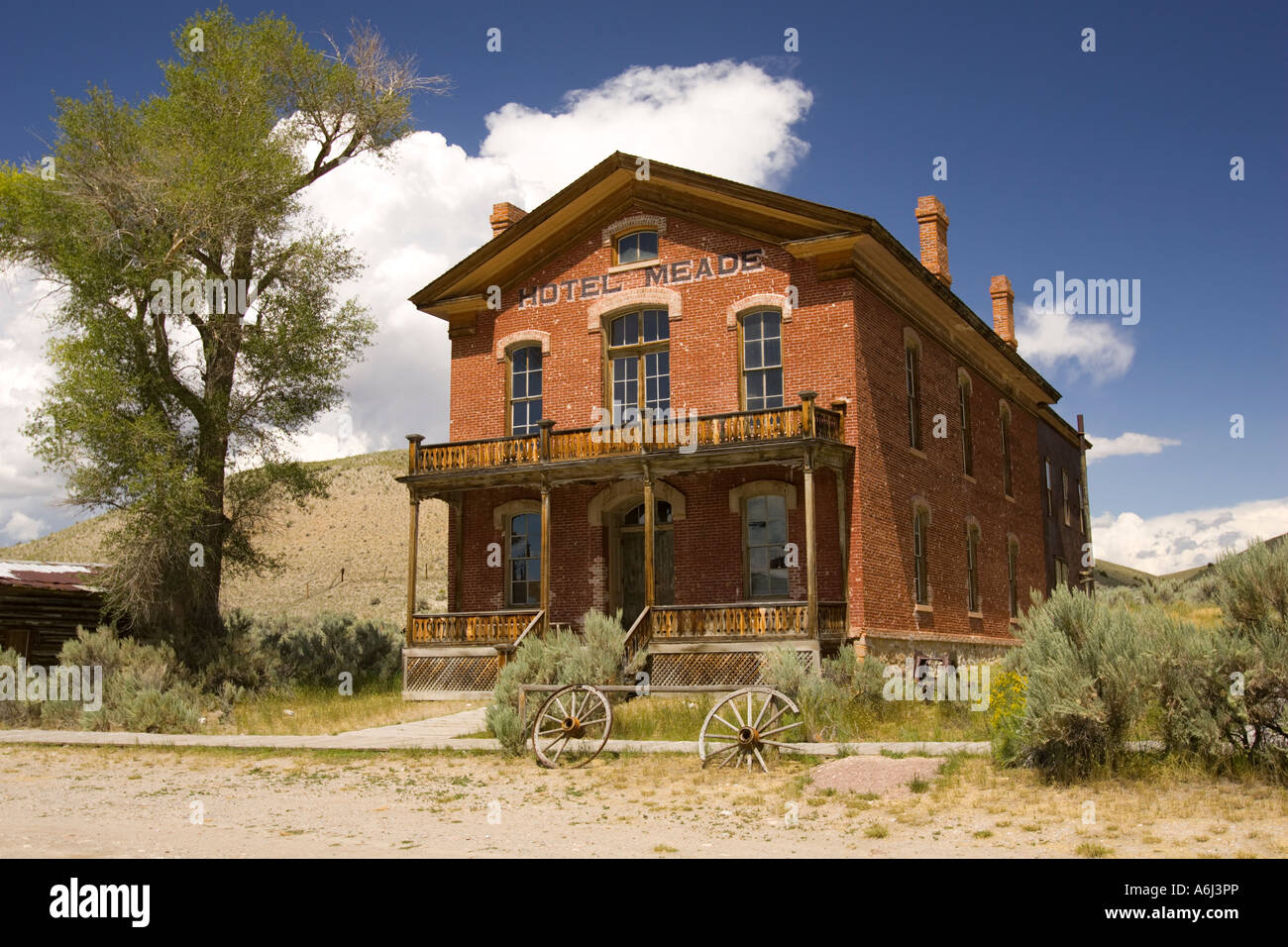 BANNACK MONTANA USA Ghost town in old gold mining settlement Bannack ...