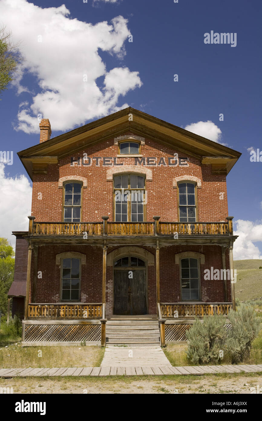BANNACK MONTANA USA Ghost town in old gold mining settlement Bannack ...