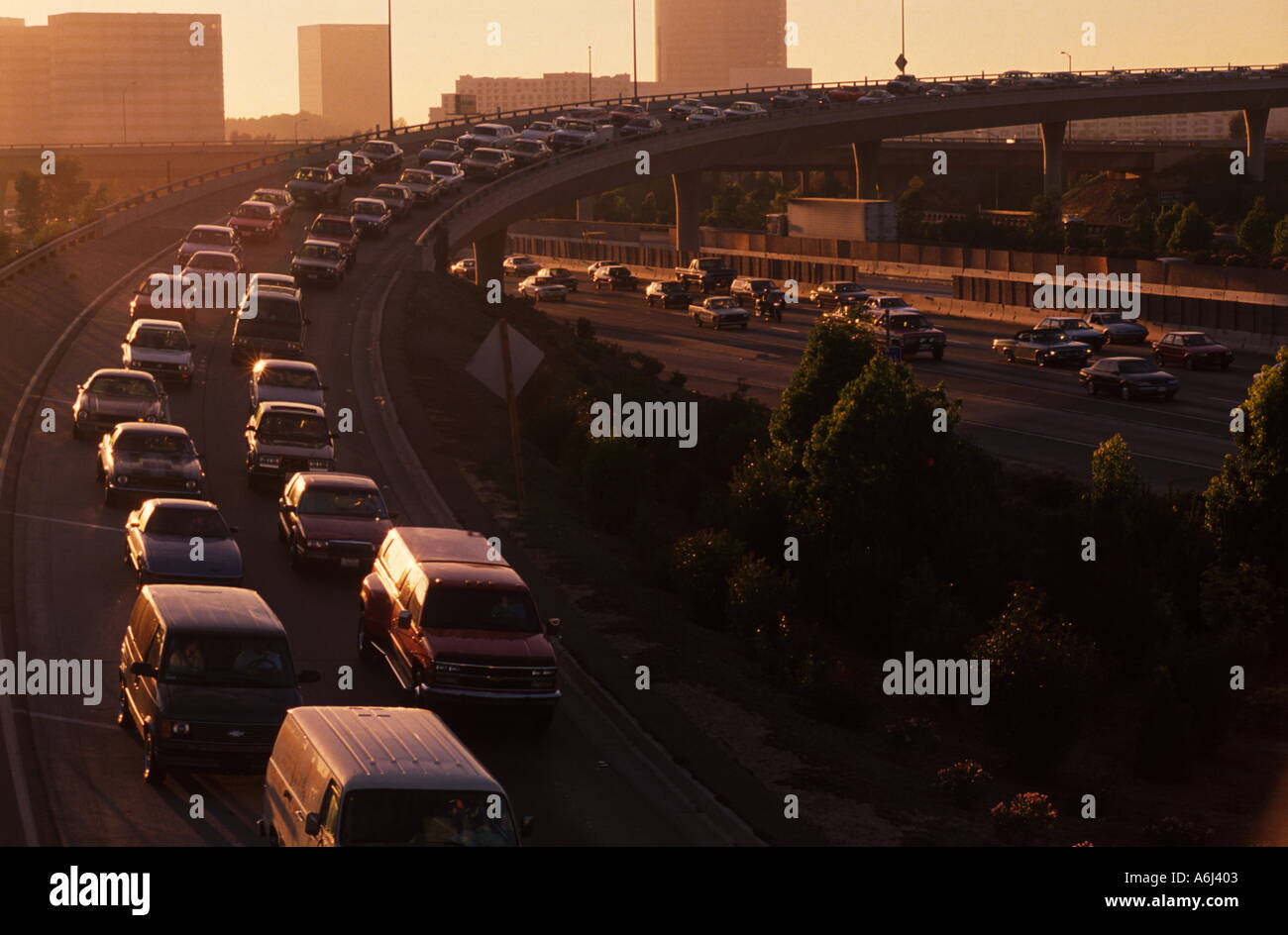 Highway at Rush Hour Stock Photo - Alamy