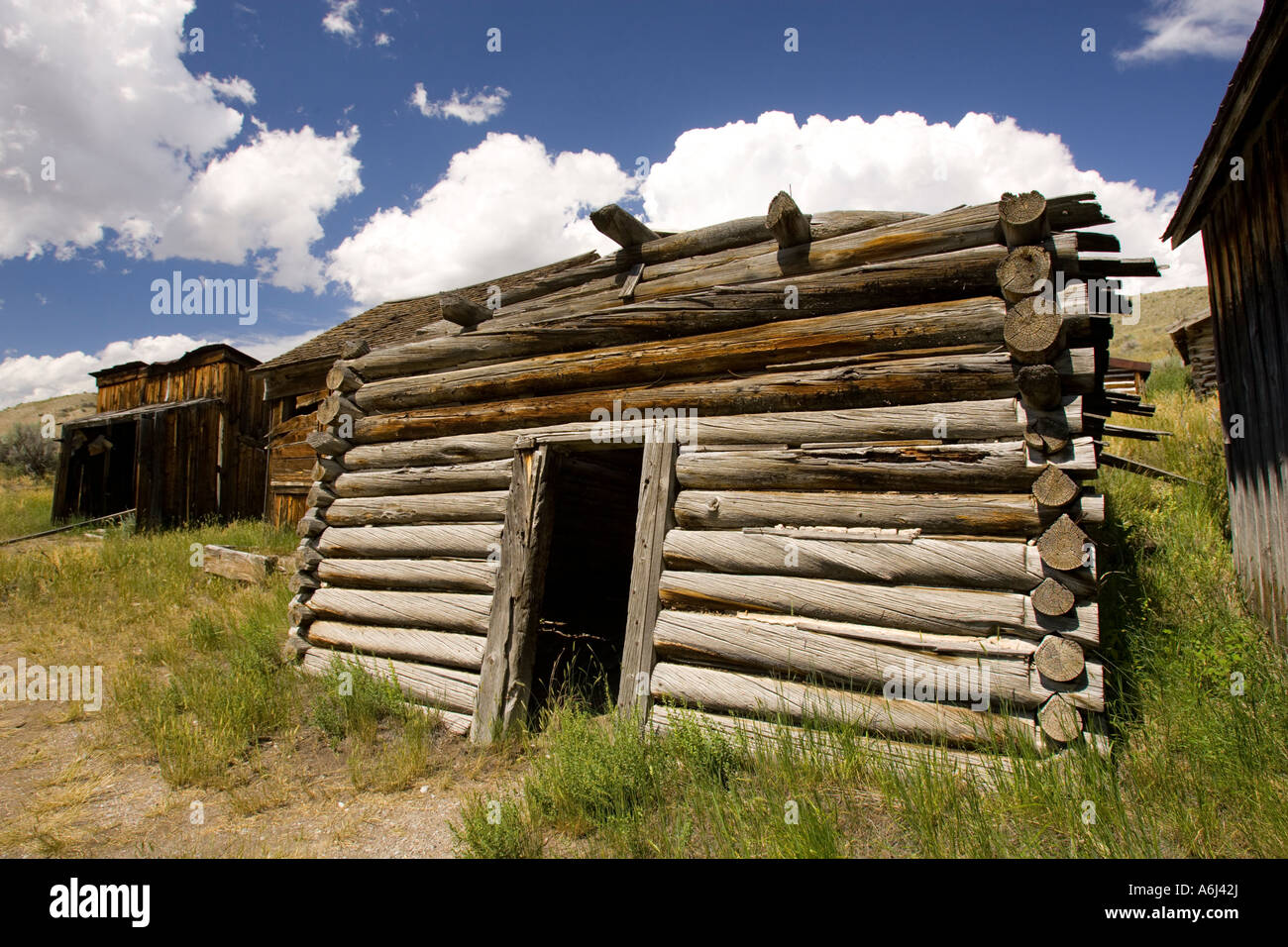 BANNACK MONTANA USA Ghost town in old gold mining settlement Bannack ...