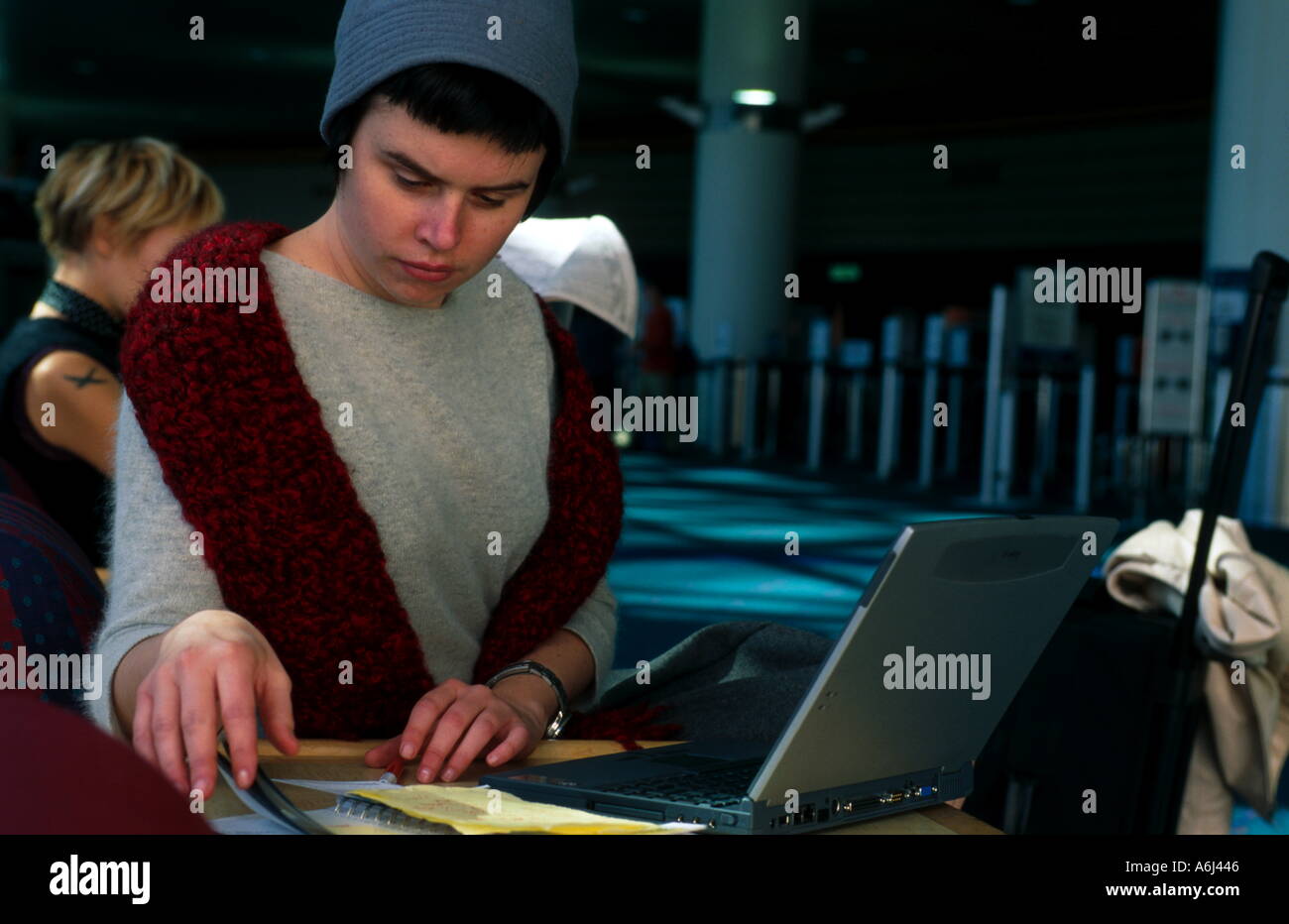 Female Executive at Airport Stock Photo - Alamy