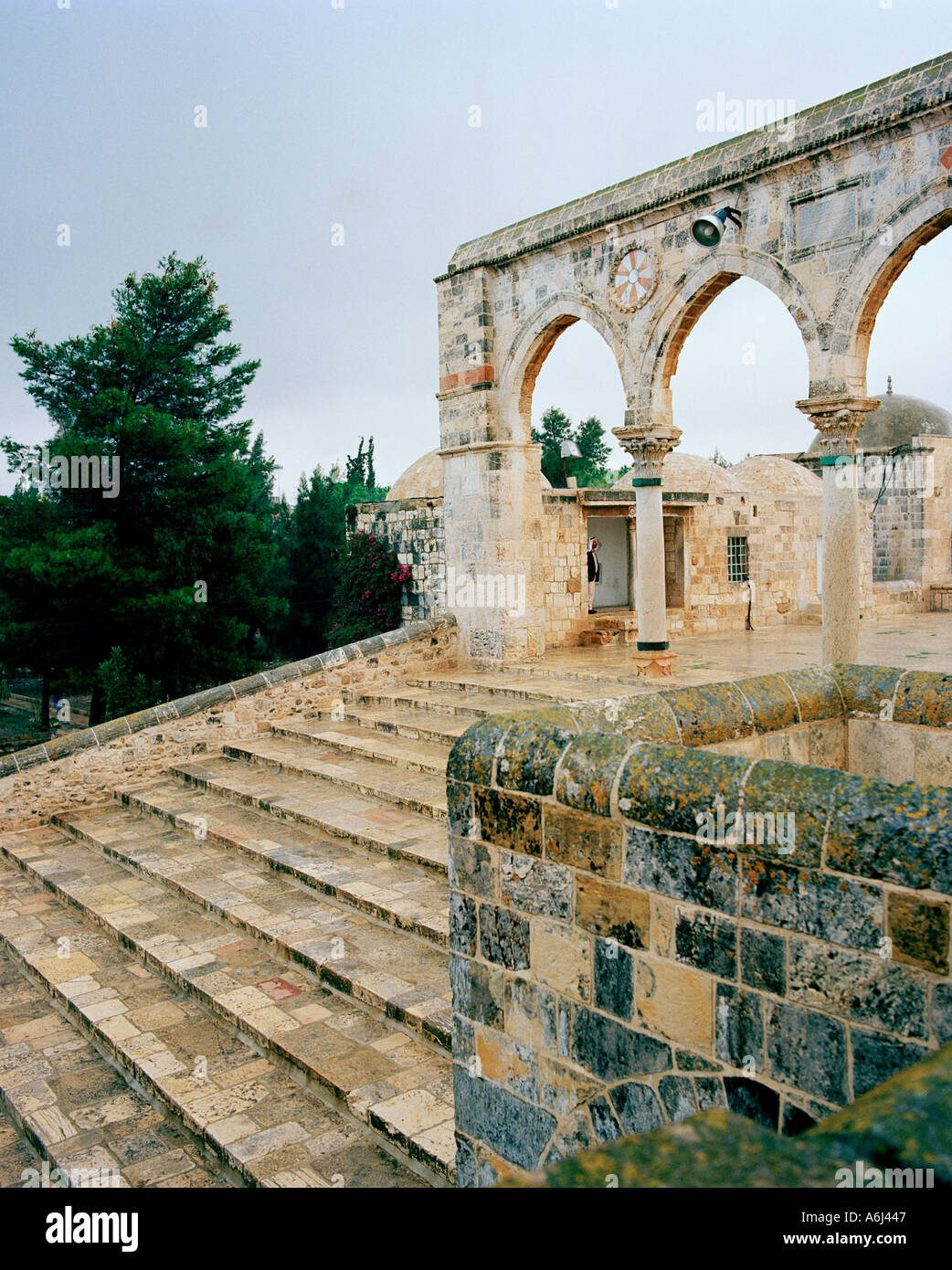 Architecture of Jerusalem. Temple Mount Dome Of The Rock in Jerusalem ...
