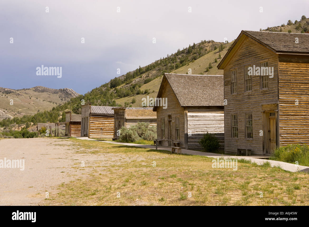 BANNACK MONTANA USA Ghost town in old gold mining settlement Bannack ...