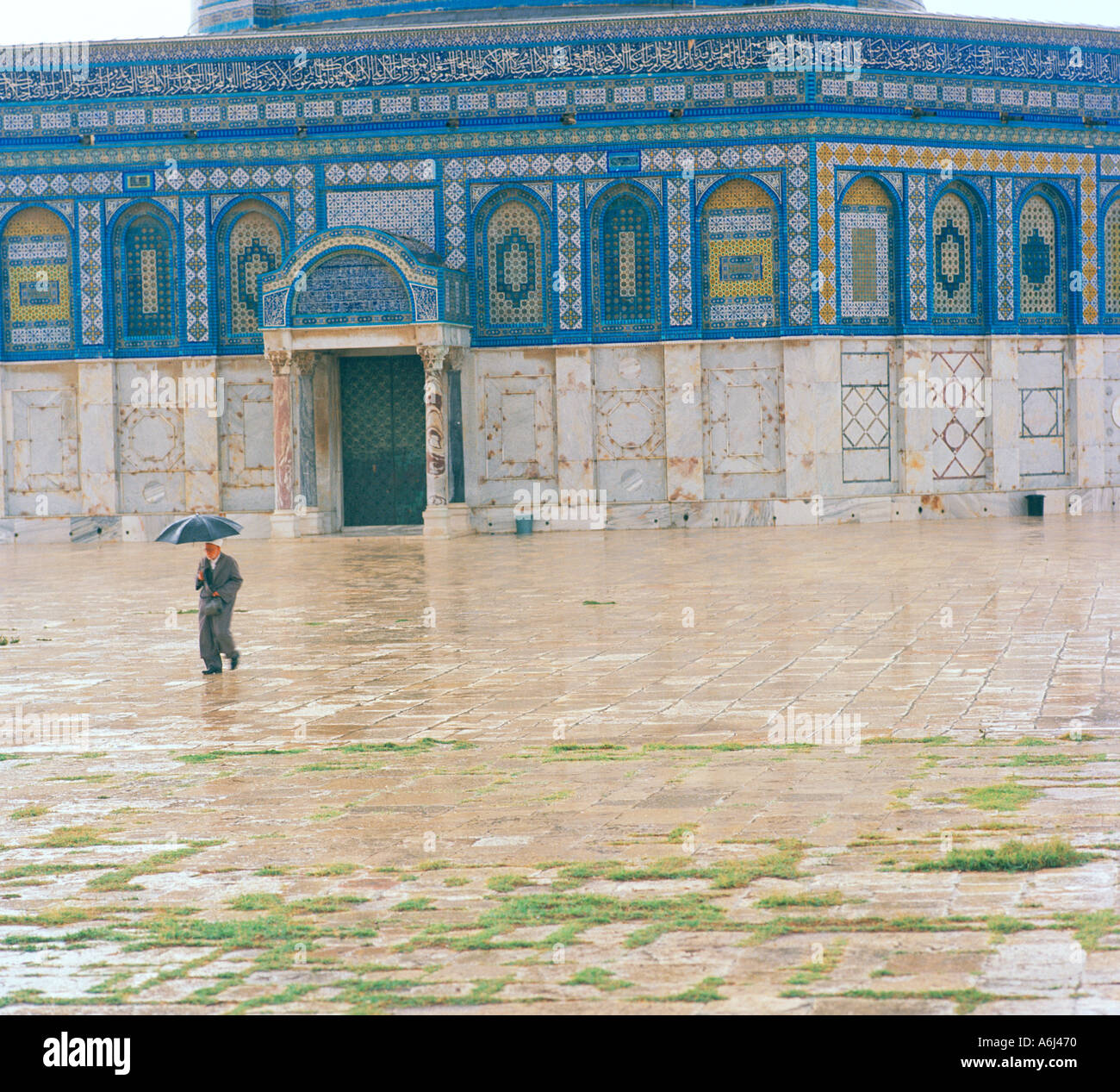Islamic Architecture. Sacred Muslim Al Aqsa Mosque Dome of the Rock on ...