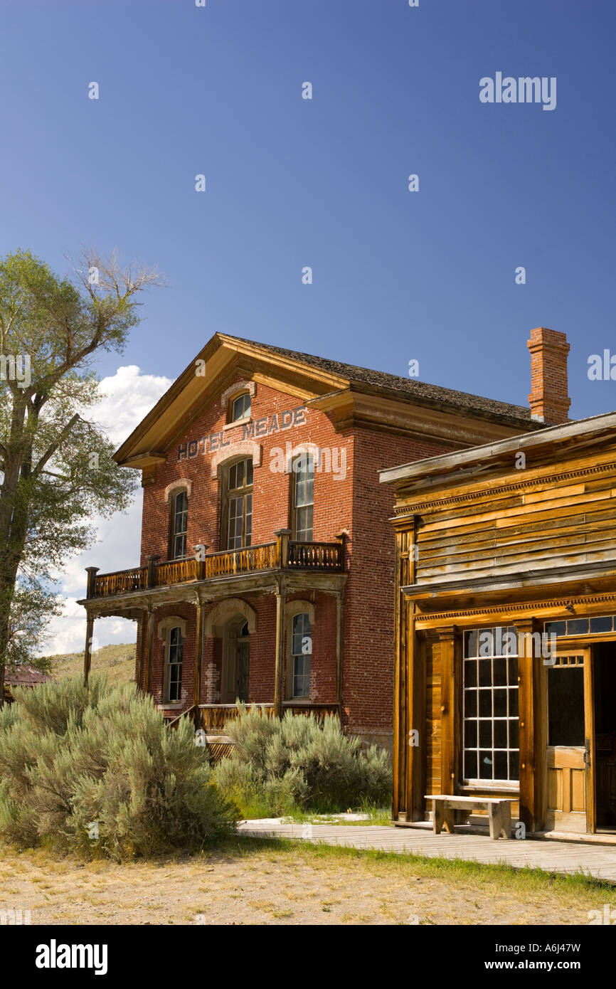 BANNACK MONTANA USA Ghost town in old gold mining settlement Bannack ...