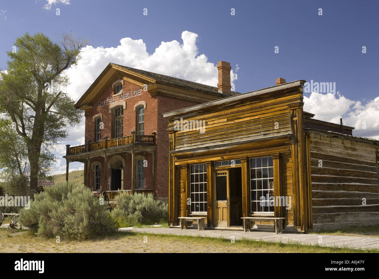 BANNACK MONTANA USA Ghost town in old gold mining settlement Bannack ...