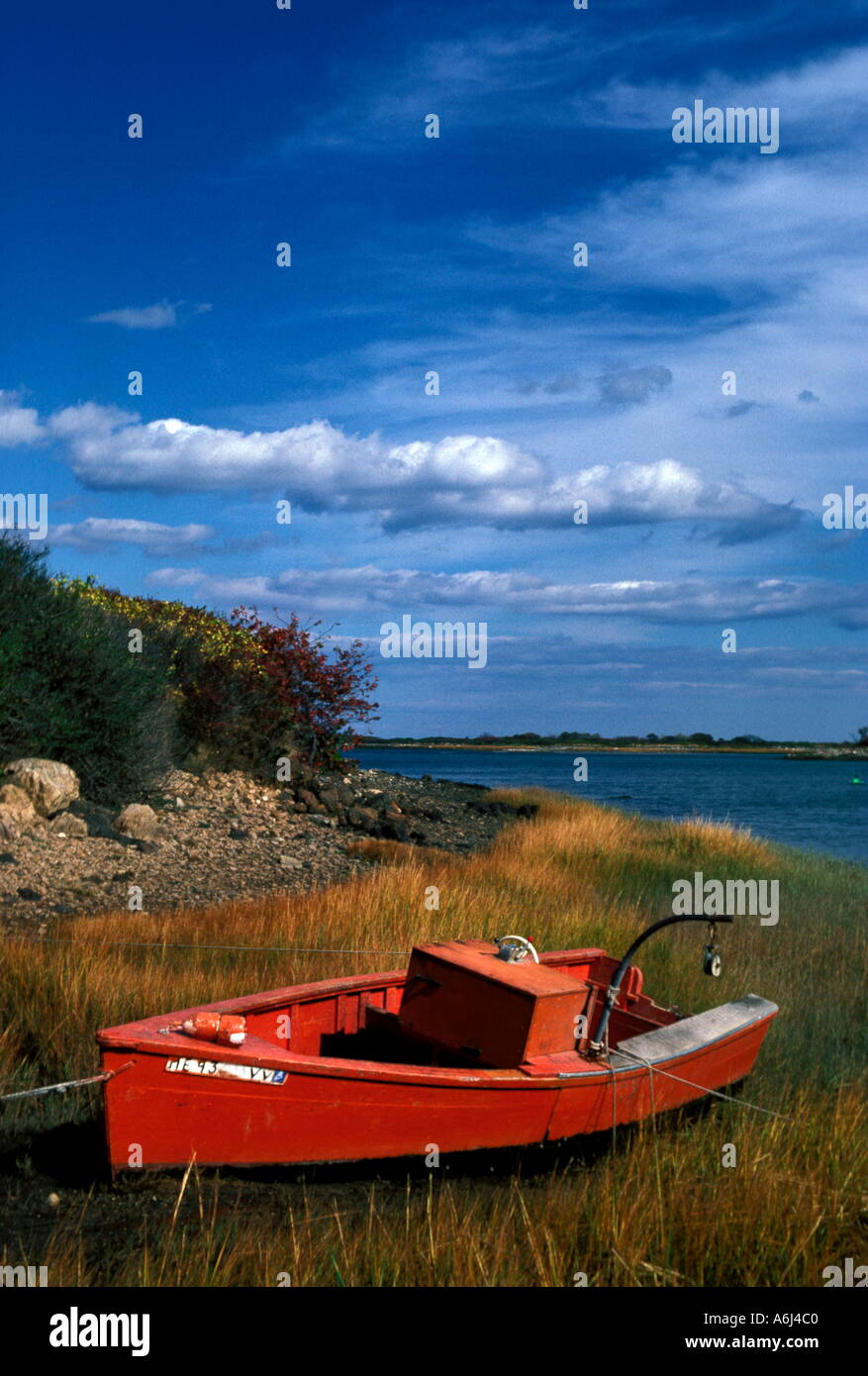 Small Beached Boat Stock Photo - Alamy