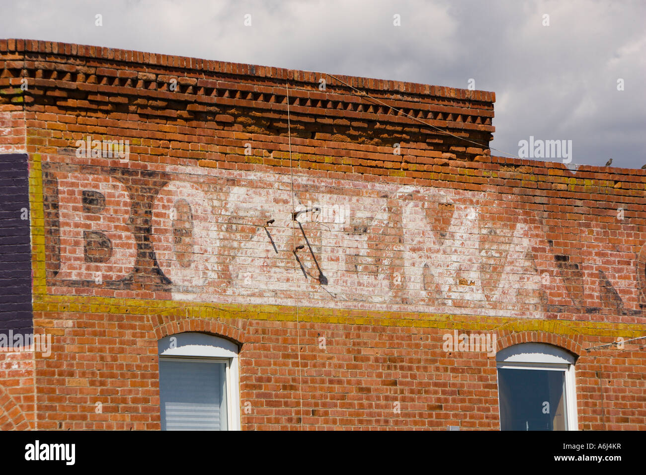 BOZEMAN MONTANA USA Faded Bozeman sign in brewery district Stock Photo ...