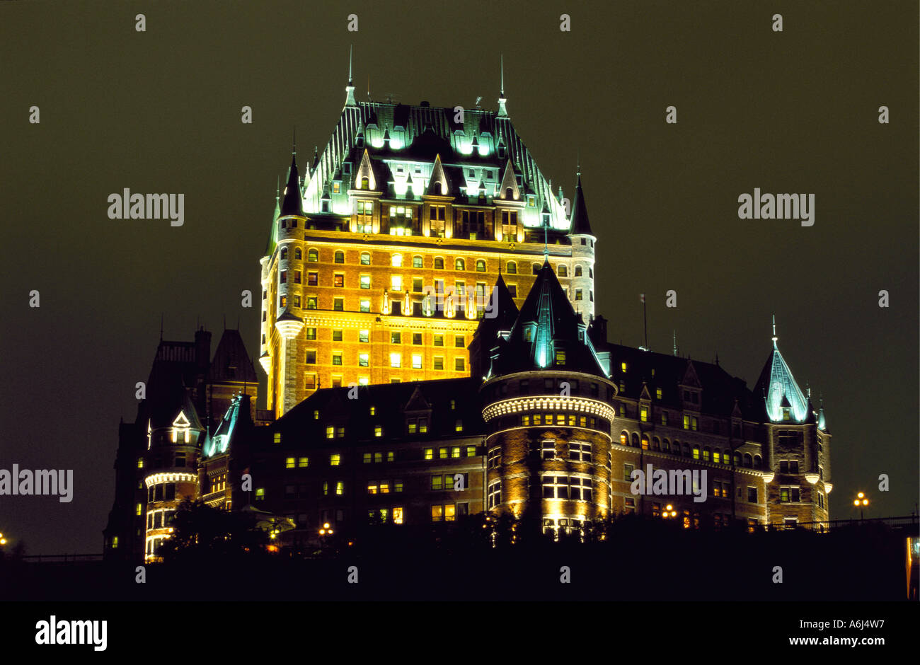 Canada Quebec Montreal Frontenac Castle Stock Photo - Alamy