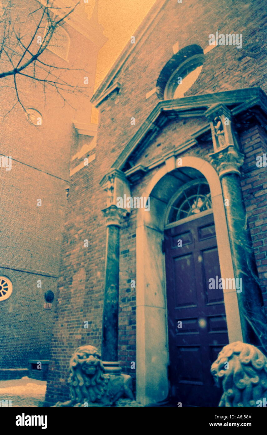 Front Door of Old Gothic Building Stock Photo - Alamy