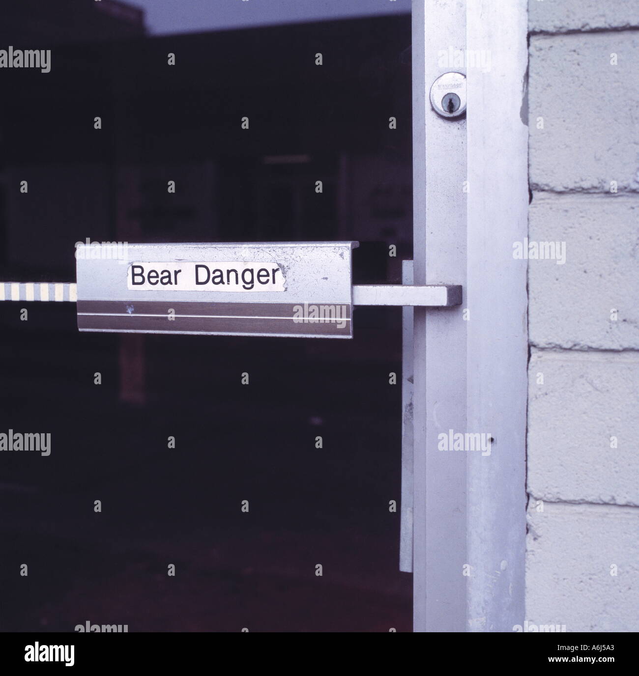 Bear Danger Sign Stock Photo - Alamy