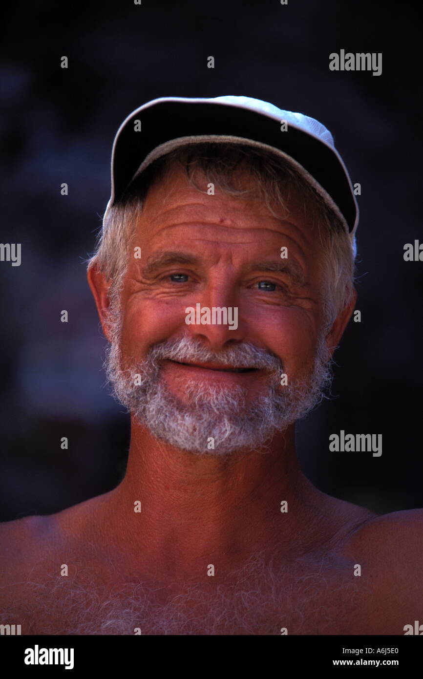Happy Older Man s Face Stock Photo - Alamy