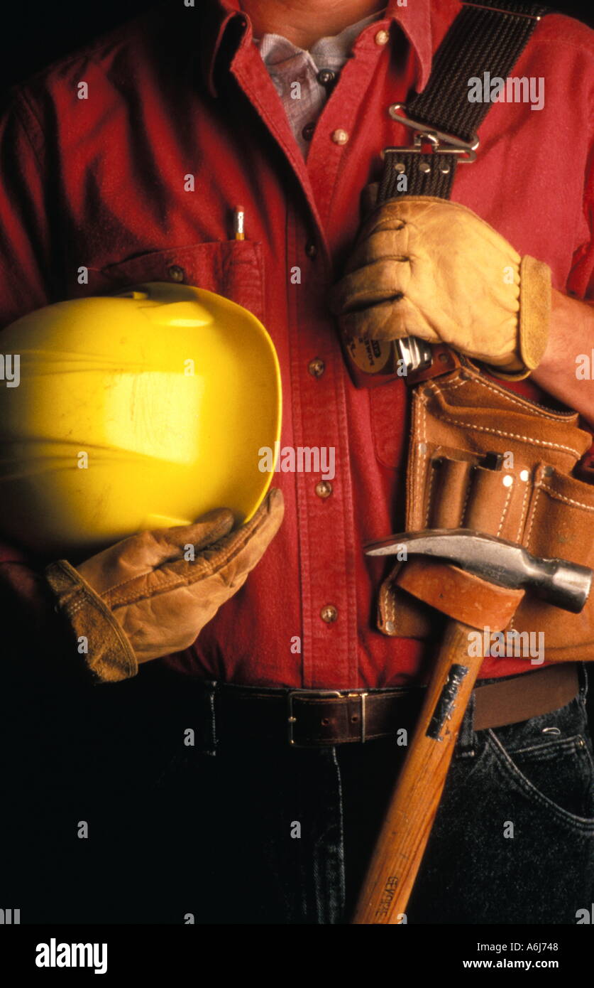 Construction Worker and Gear Stock Photo - Alamy
