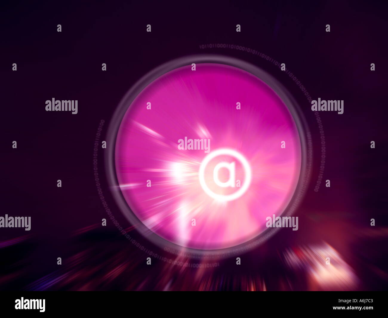 Symbol and Spinning Light Stock Photo - Alamy