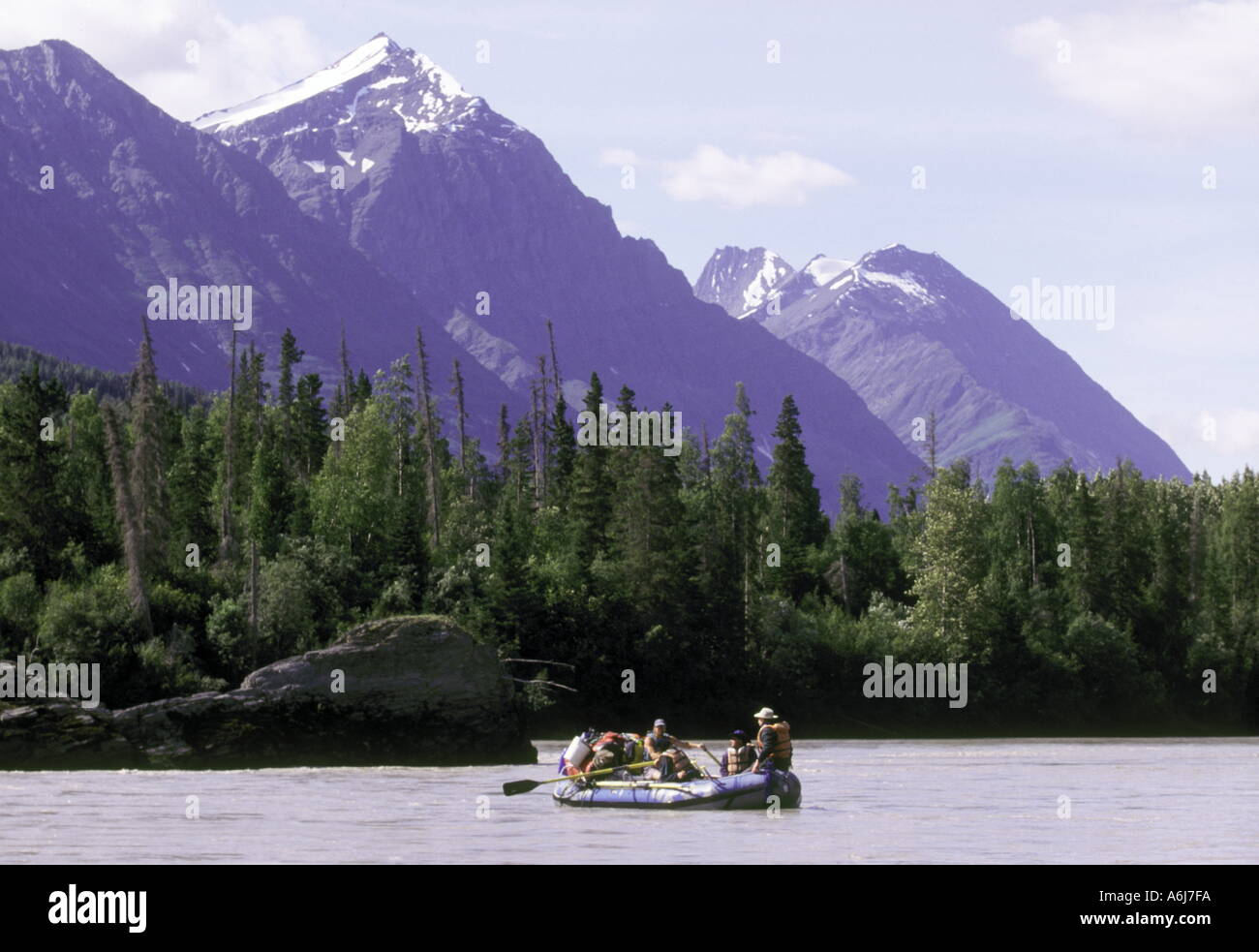Raft rafting river alaska hi-res stock photography and images - Alamy