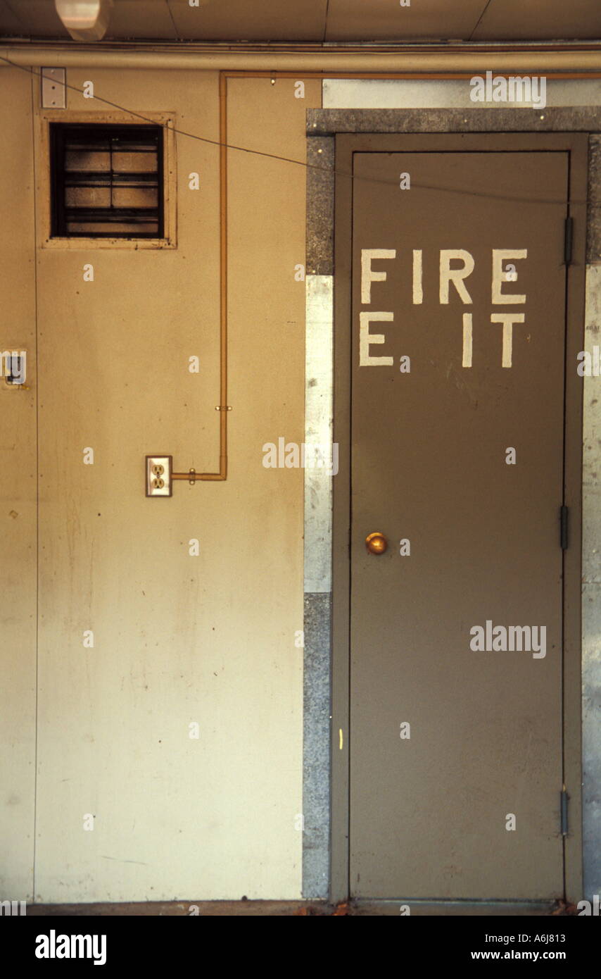 Fire Exit Door Stock Photo - Alamy